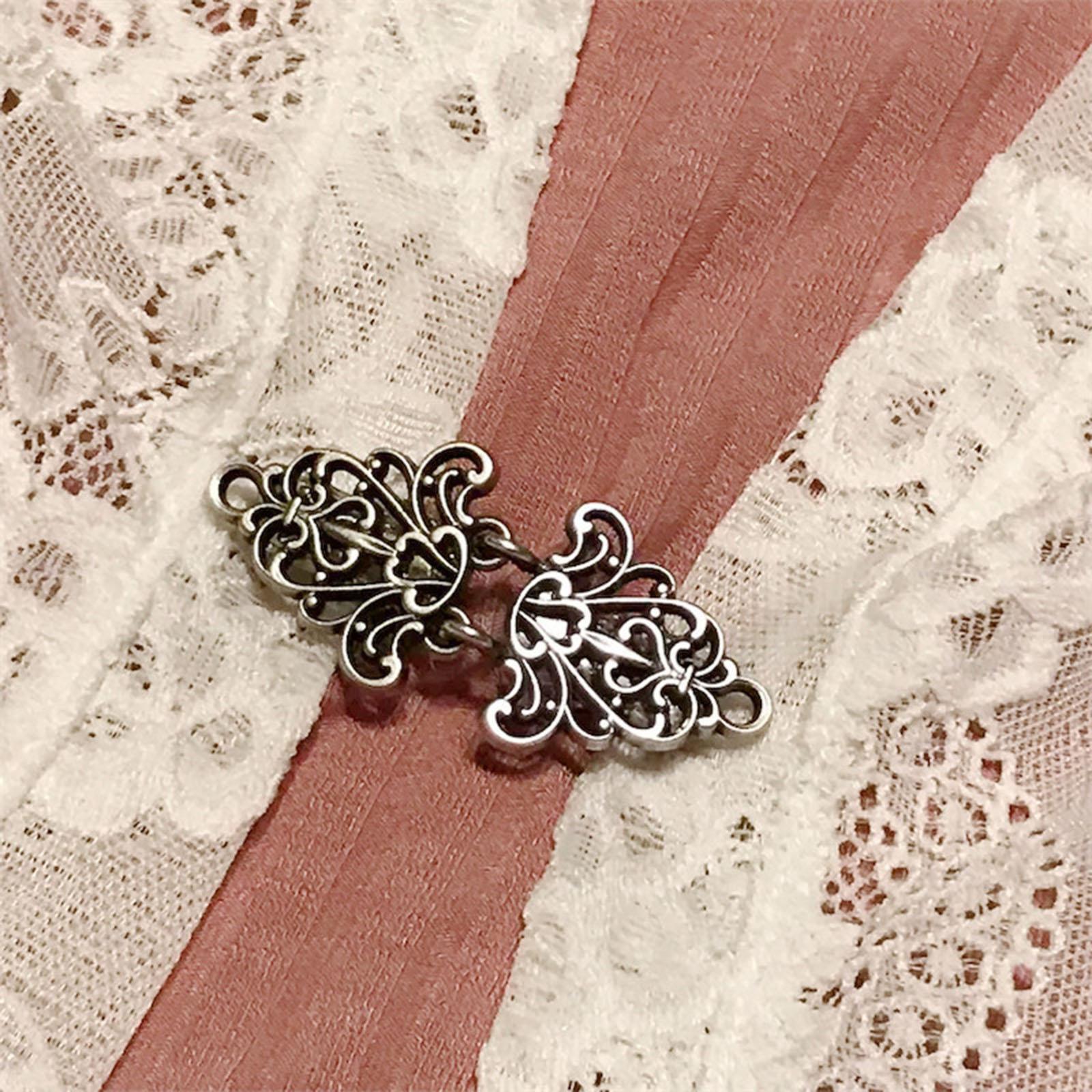 4 Pieces Cloak Clasp Collar Clip Fasteners for Jackets wearing ...