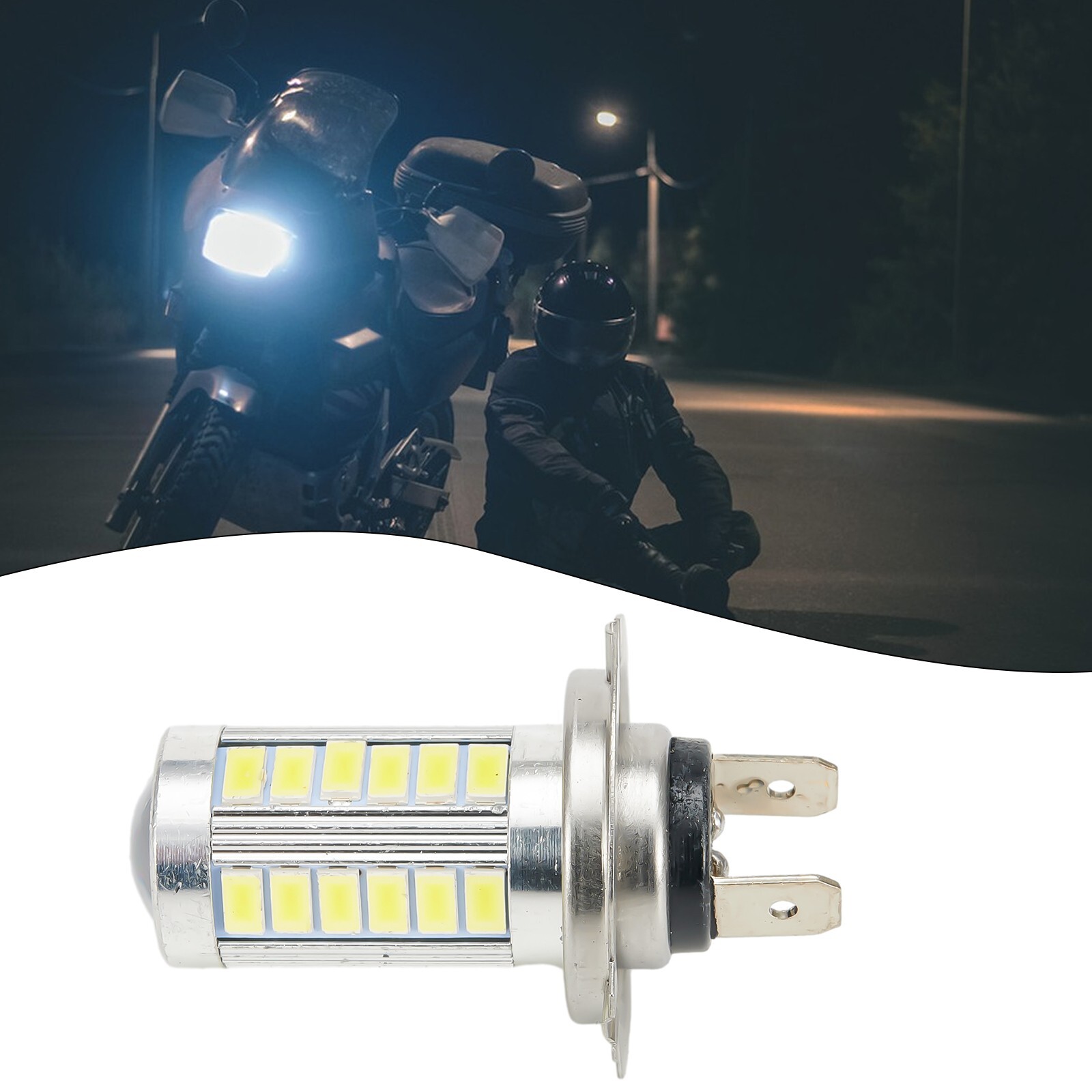 1pcs Super Bright LED Front Fog Light 33SMD H4 H7 H1 H3 for Motorcycle ...
