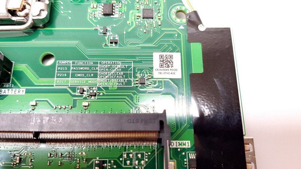 Dell OptiPlex 7450 AIO All In One Intel System Motherboard V0D45 0V0D45 ...