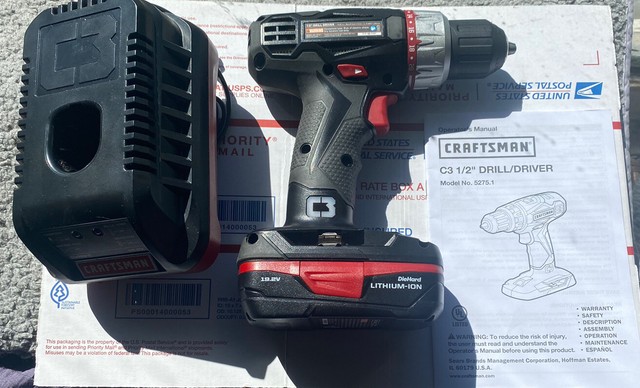 Craftsman C3 5275.1 19.2V Cordless Drill Set for sale online | eBay