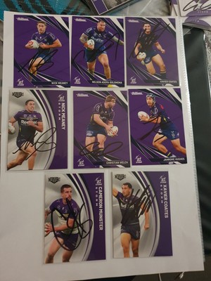 Nrl Rugby League Signed Melbourne Storm Card Lot | eBay UK