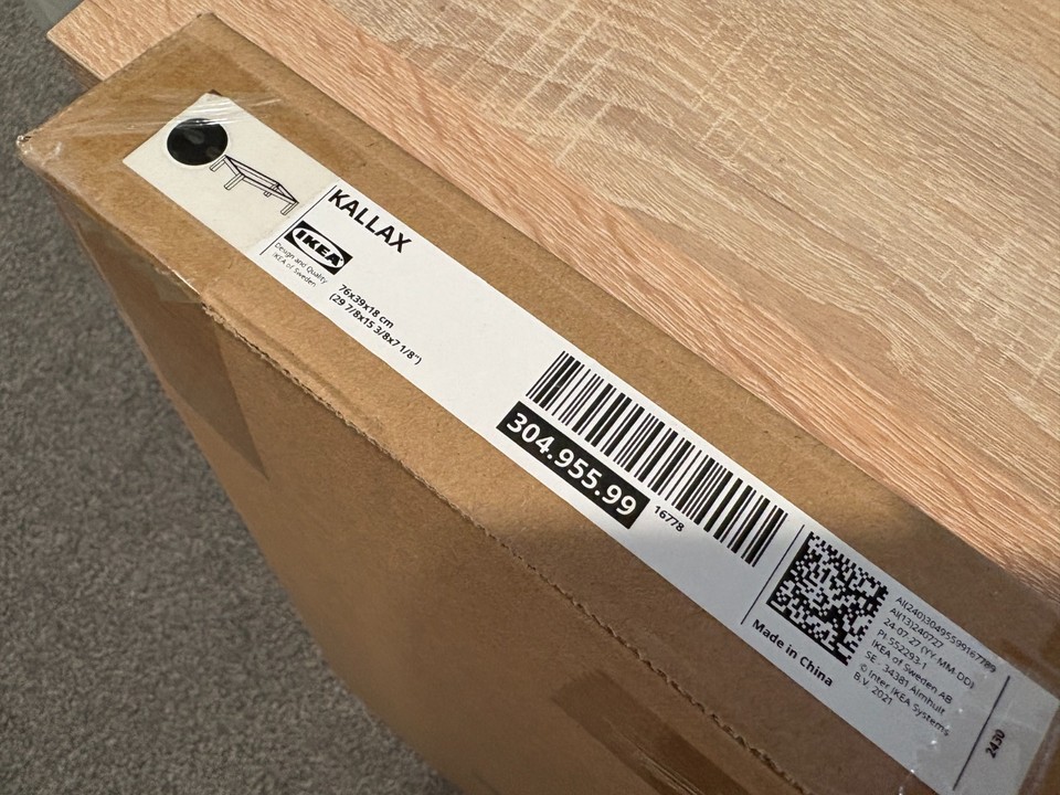 IKEA KALLAX Rectangular Underframe for Shelving Unit Black Base Frame ...