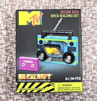 MTV Boom Box Cassette Tape Brick Building Block Set Brickcraft Works ...