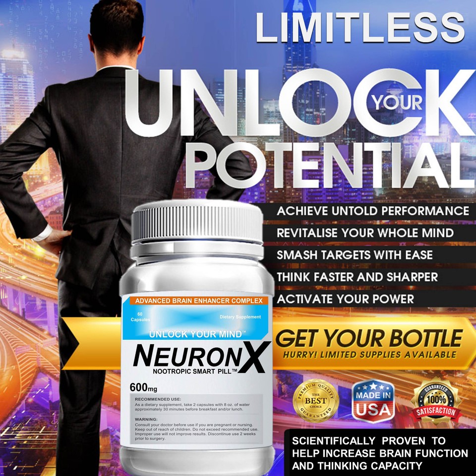NEURONX LIMITLESS PILL CEREBRAL ENHANCEMENT COMPLEX 30 CAPS *New ...