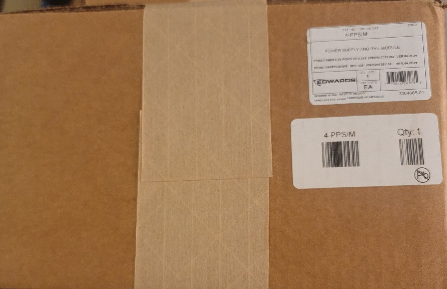 EDWARDS EST 4-PPS/M PRIMARY POWER SUPPLY AND RAIL MODULE FIRE ALARM for ...