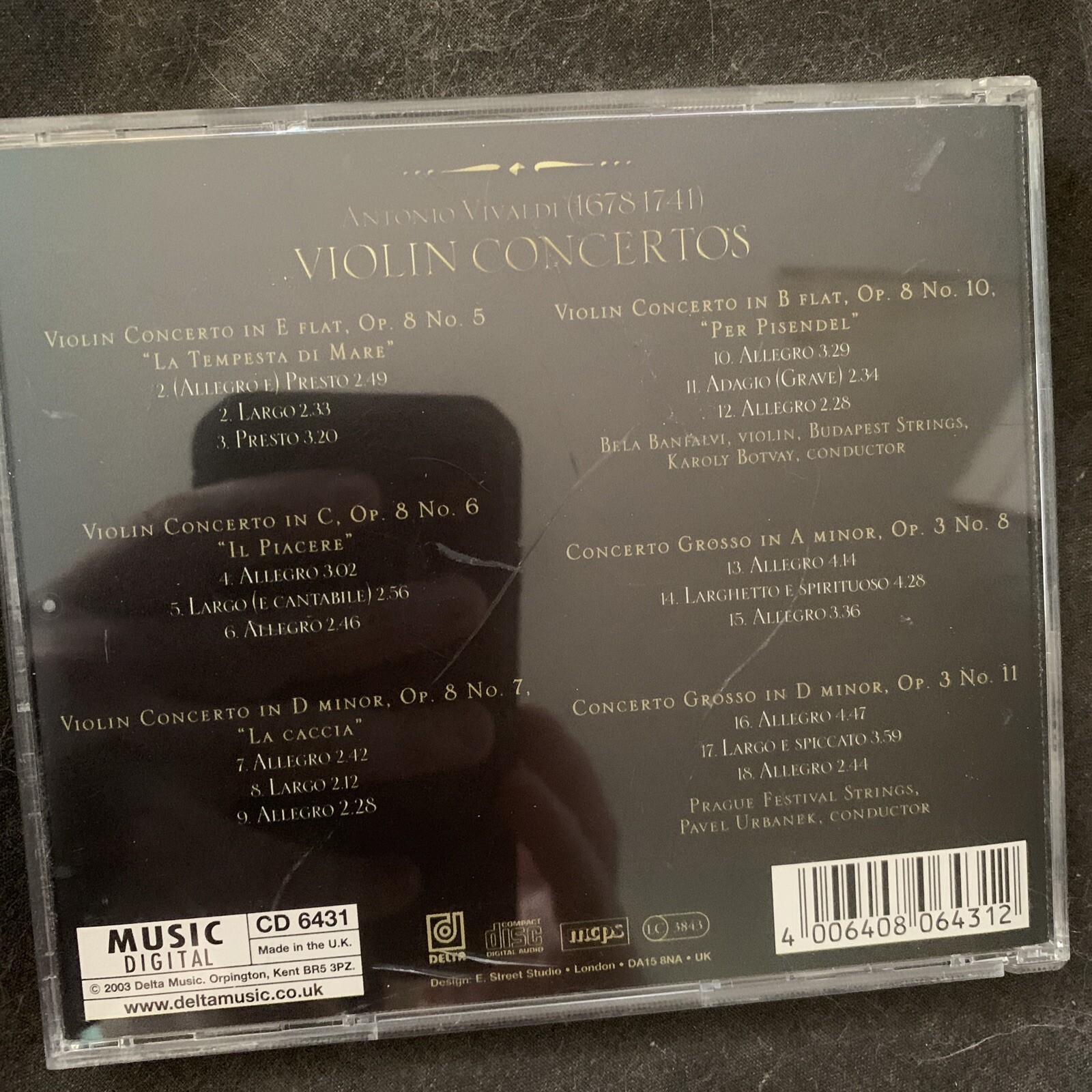 VIVALDI - VIOLiN CONCERTOS Cd(b82/10) Ukimport Free Postage | eBay ...