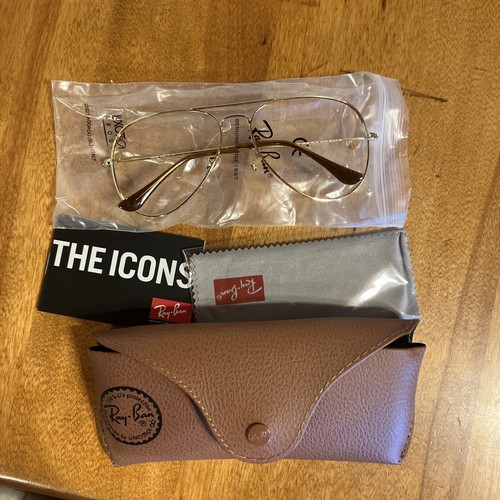 Ray ban Leather Pouch, Cleaning Cloth, Brochure And Empty Frames (see ...
