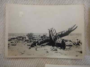 OrginalWW2 El Adem airfield after RAF Boston Raid .. Trio of Private ...