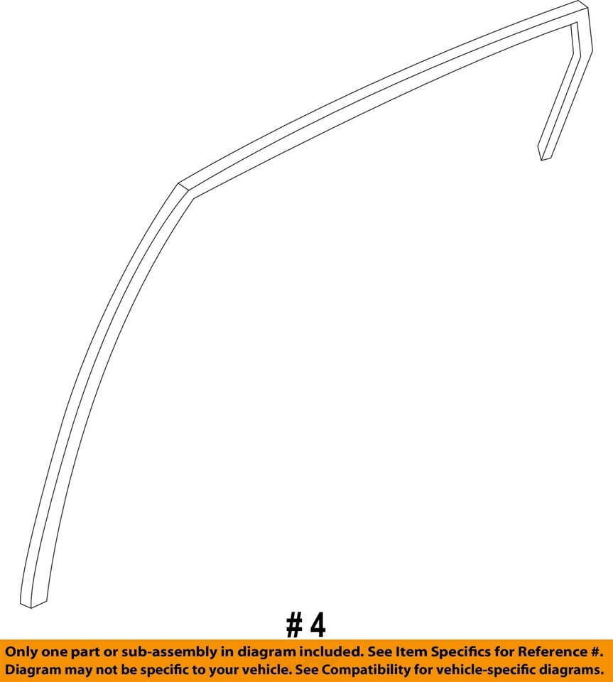 HYUNDAI OEM 12-14 Accent Window Glass-Rear Door-Run Channel Right ...