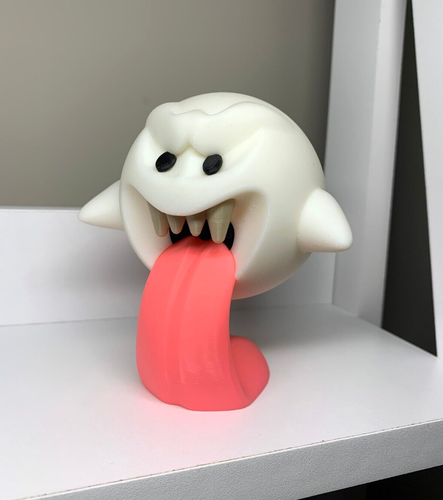 Mario Boo Ghost Figure 3D Printed PLA+ Plastic Handmade Novelty ...