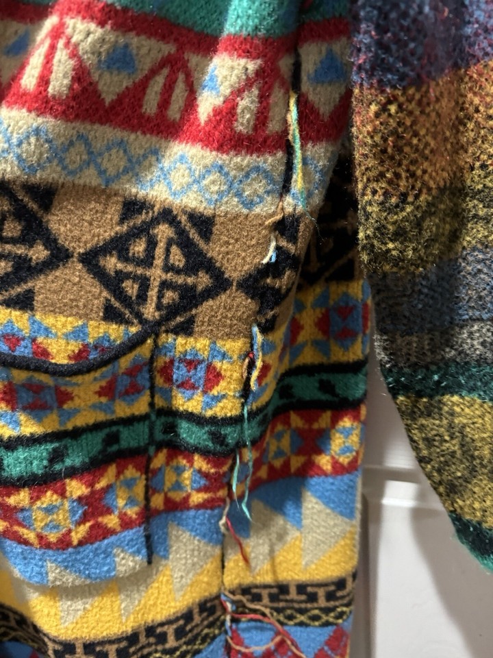 Akep Women's 40 Aztec Boho Festival Knit Sweater Duster Long Cardigan ...