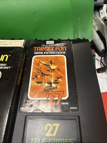 Target Fun 1977 Sears Tele-Games—Atari 2600 Complete w/ Box, Manual ...