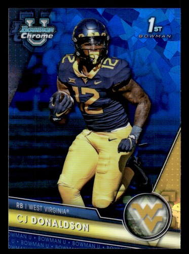 2023 Bowman Chrome U Sapphire #156 CJ Donaldson Jr. 1st Rookie West ...