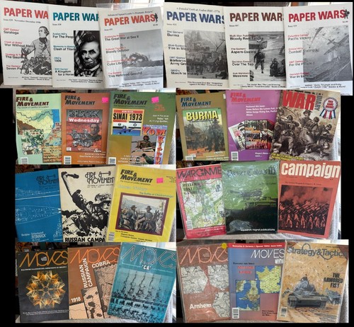 Wargame Magazine Lot, 24x Magazines, Paper Wars, Moves, Fire & Movement ...