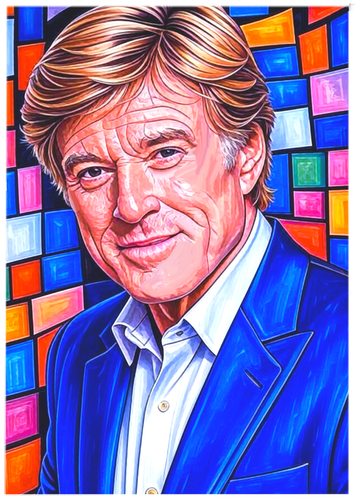 ROBERT REDFORD * Custom ACEO * Fun Novelty * CELEBRITY * Art Card * ATC ...