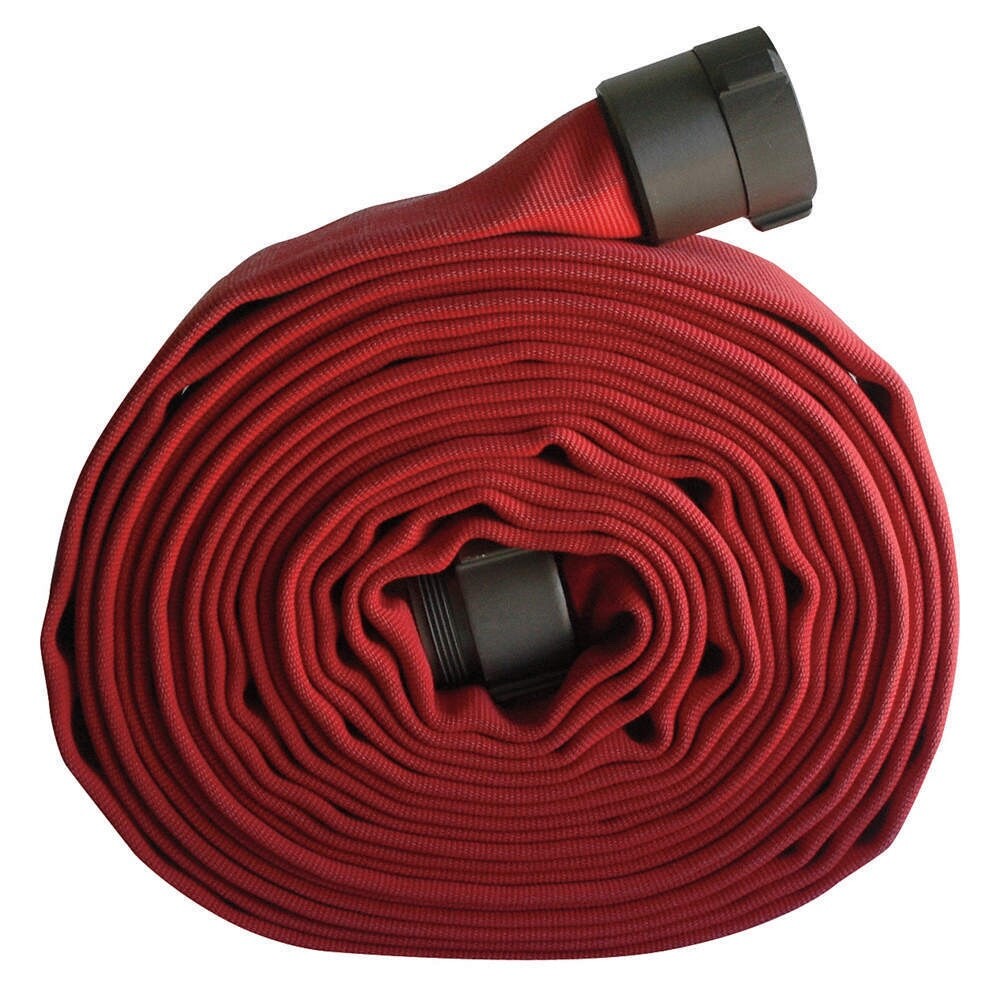 NEW! JAFLINE Attack Line Fire Hose, 50 Ft. L, Red, 1-1/2" IDIA ...
