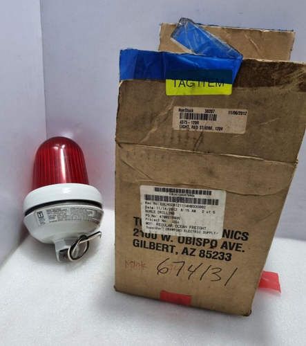 Tomar 4375-120/240 Strobe Light RED 120VAC THRU 240VAC | eBay Australia