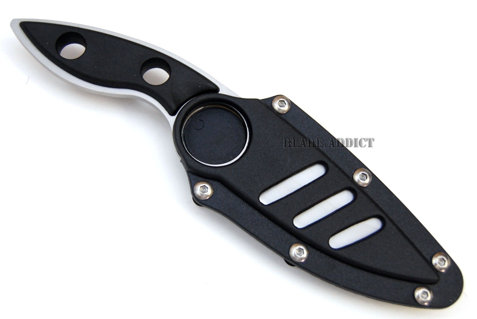 7" TACTICAL MILITARY COMBAT FIXED BLADE NECK KNIFE w/ SHEATH BOOT ...