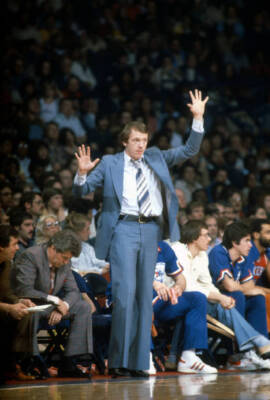 Head coach Billy Cunningham of the Philadelphia 76ers1980's Basketball ...