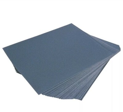 10PCS WET & DRY ASSORTED EMERY SAND PAPER FINE EXTRA FINE MEDIUM COARSE ...