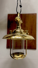Industrial Handmade Marine brass Hanging Ship Light with Hook & Brass ...