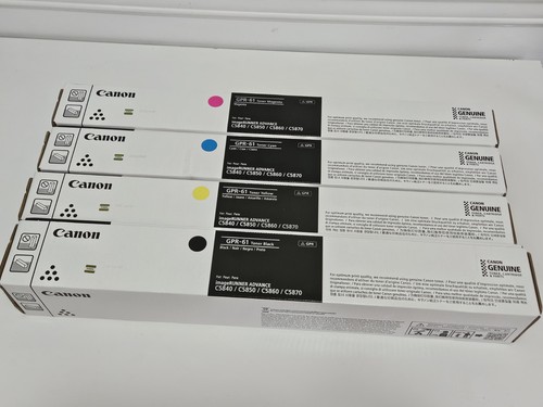Canon GPR-61 Genuine Toner Cartridges Set (C, Y, M, B) New Sealed | eBay