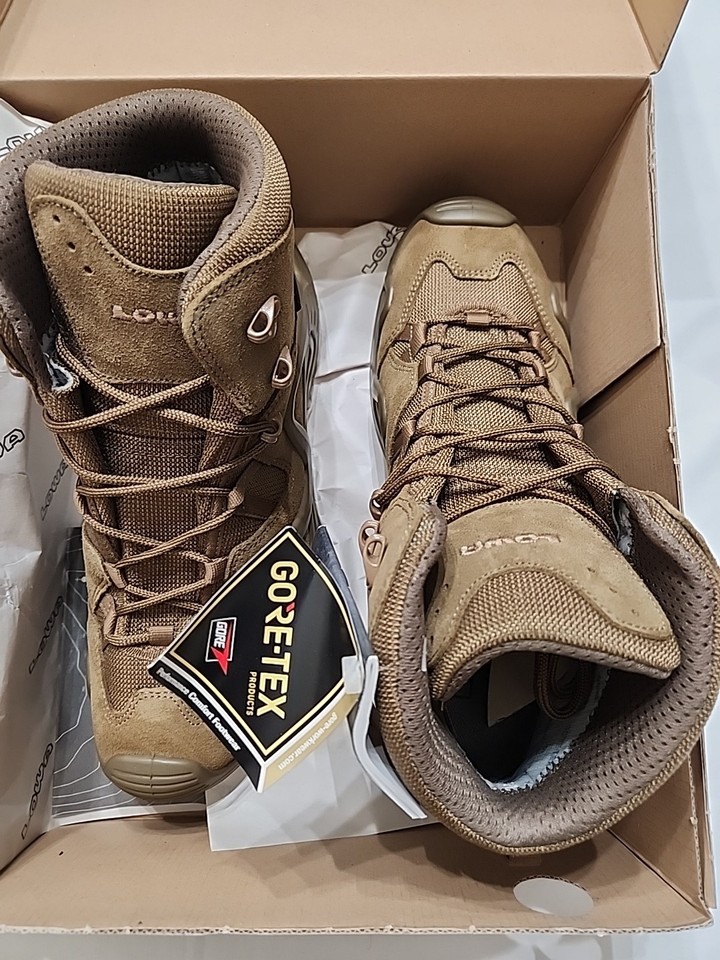 NEW 10 REG MEN'S LOWA ZEPHYR GTX MID TF BOOTS GORE-TEX COYOTE OP 310537 ...