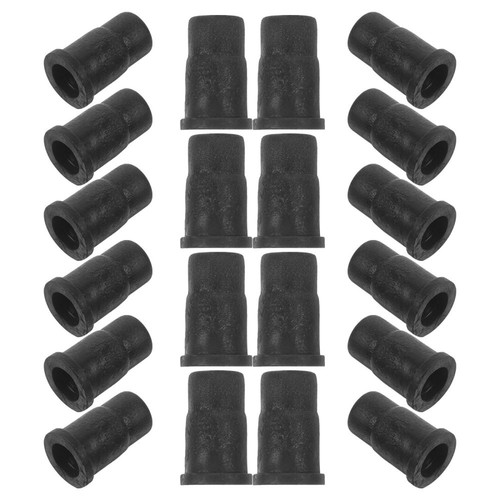 20 Pcs Caster Rubber Cap Rod Insert Sleeve Furniture Mounting Sockets ...