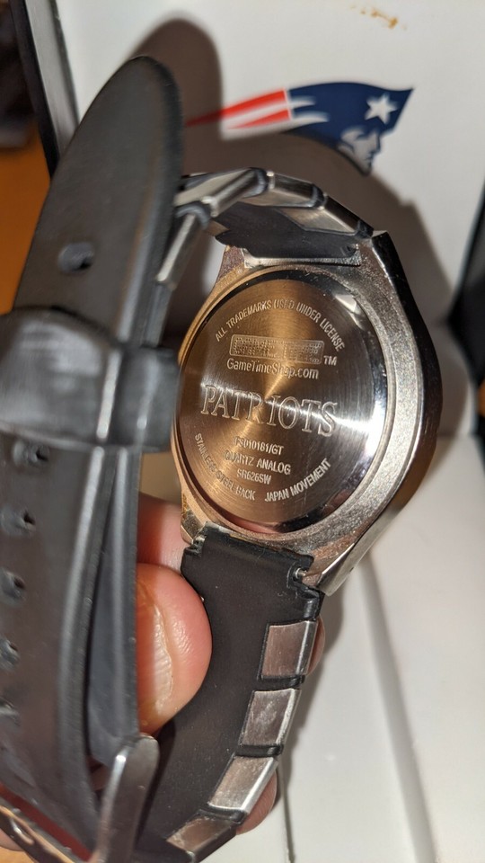 New England Patriots NFL Football Quartz Game Time Watch | eBay