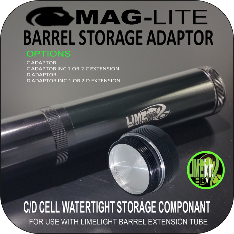 MAGLITE UPGRADE CONVERSION C/D BARREL EXTENSION BODY TUBE 2-6 CELL ...