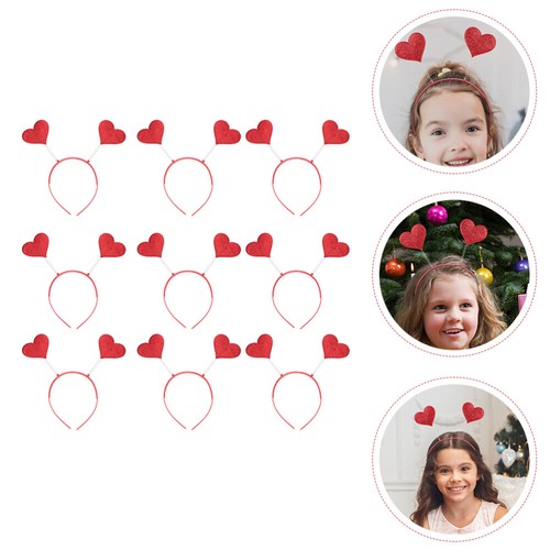 9 Pcs Bandeau Coeur Manquer Enfant Beau Couvre-chef Cheveux La Saint ...