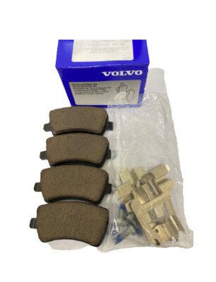 New Genuine Volvo Rear Disc Brake Pads W/Hardware S60 S80 V70 XC60 XC70 ...