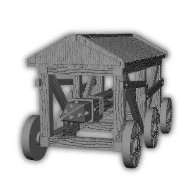 Roman battering Ram 1:35 DIY Model kits wargame terrain | eBay