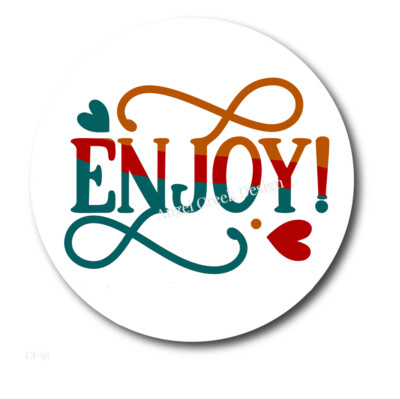 Handmade ENJOY Labels Favors Scrapbook Stickers Envelope Seals | eBay