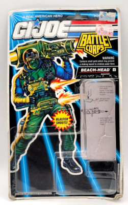 BEACH-HEAD BATTLE CORPS G.I. JOE FULL CARD BACK UNCUT FILE CARD W ...