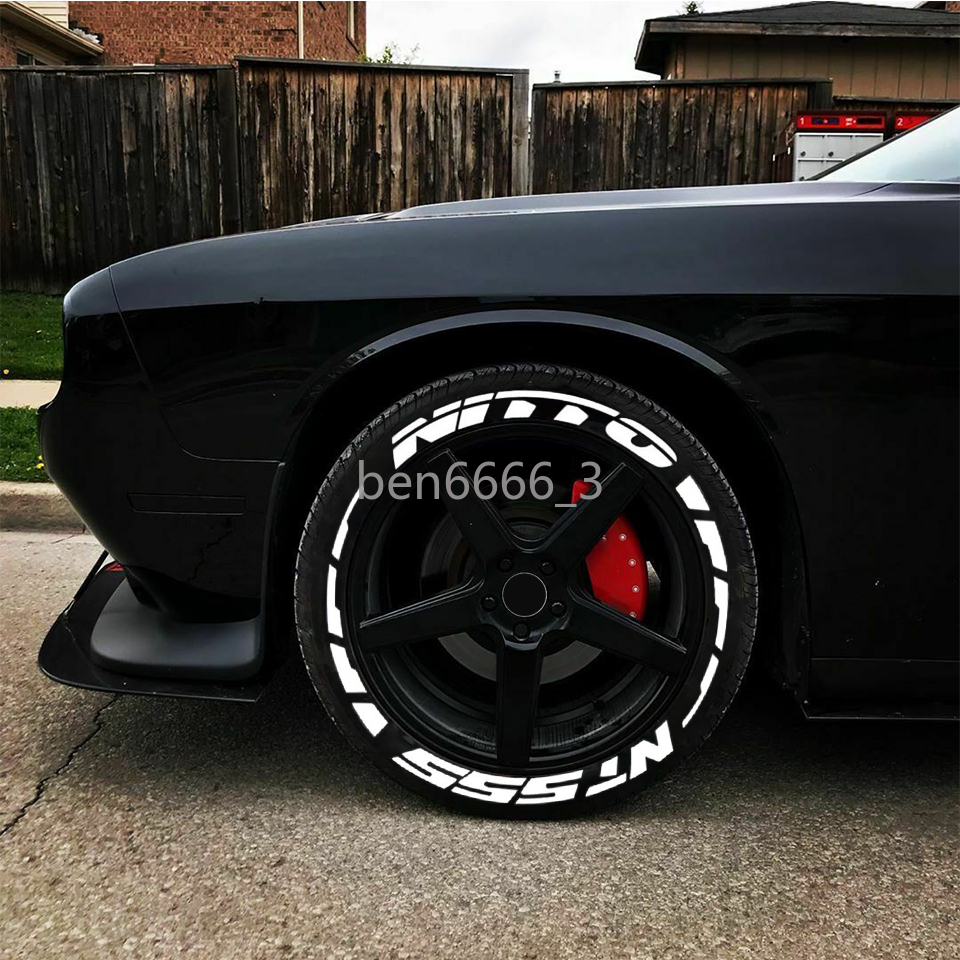 NITTO NT555 Tire Lettering Sticker 1.06'' 14''-22'' With Transfer Film ...