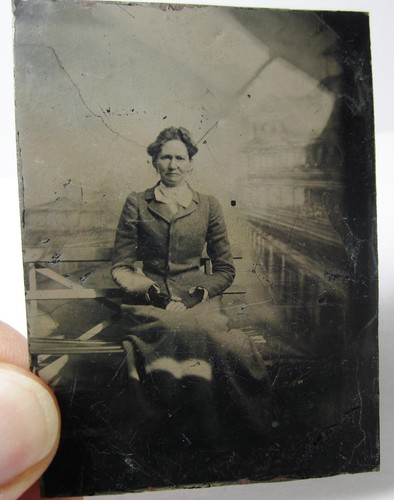 WEIRD Tintype Photo - Woman with DEFORMED Arm- Cast? 1880s medical ...