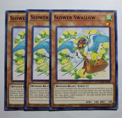 Yugioh x3 Slower Swallow DAMA-EN029 Common 1st Edition** | eBay