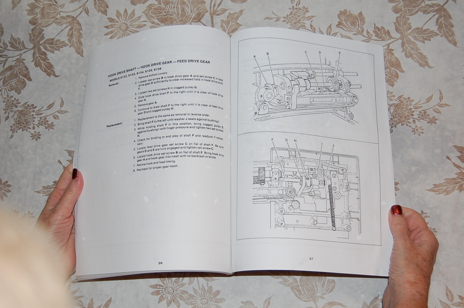 Service Manual on CD for Singer 6101 6102 6103 6104 6105 6106 Sewing ...