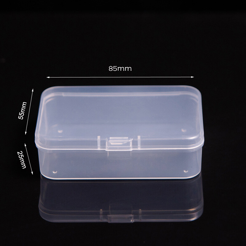 New Mini Square Clear Plastic Small Box Jewelry Storage Container Beads ...