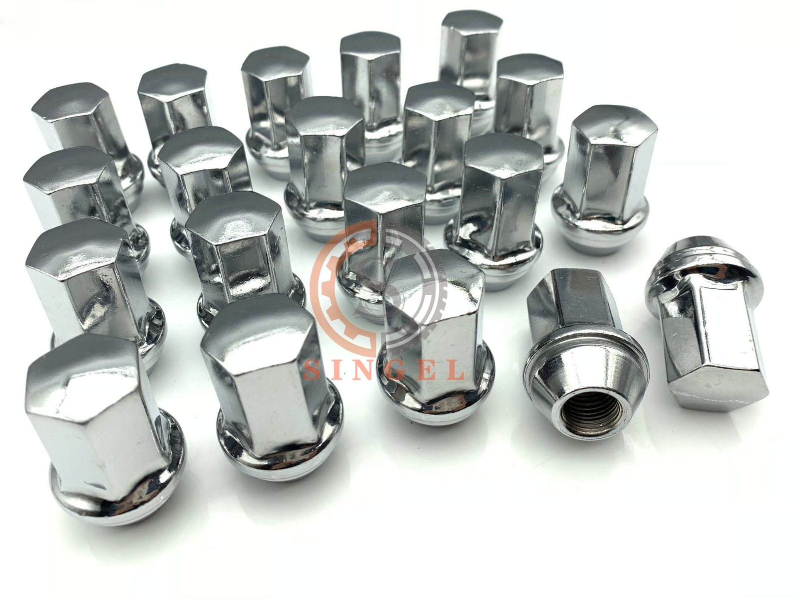24 pcs M14x1.5 Lug Nuts Compatible with GM 9596070 611-236 Chrome Wheel ...