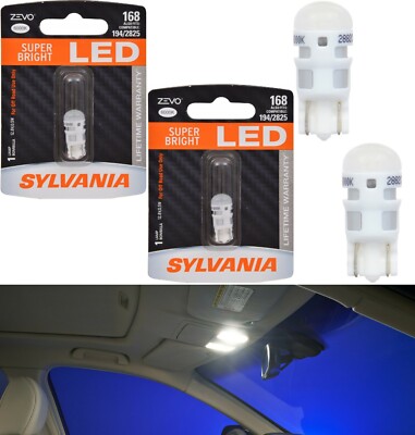 Sylvania ZEVO LED light 168 White 6000K Two Bulbs Interior Dome ...