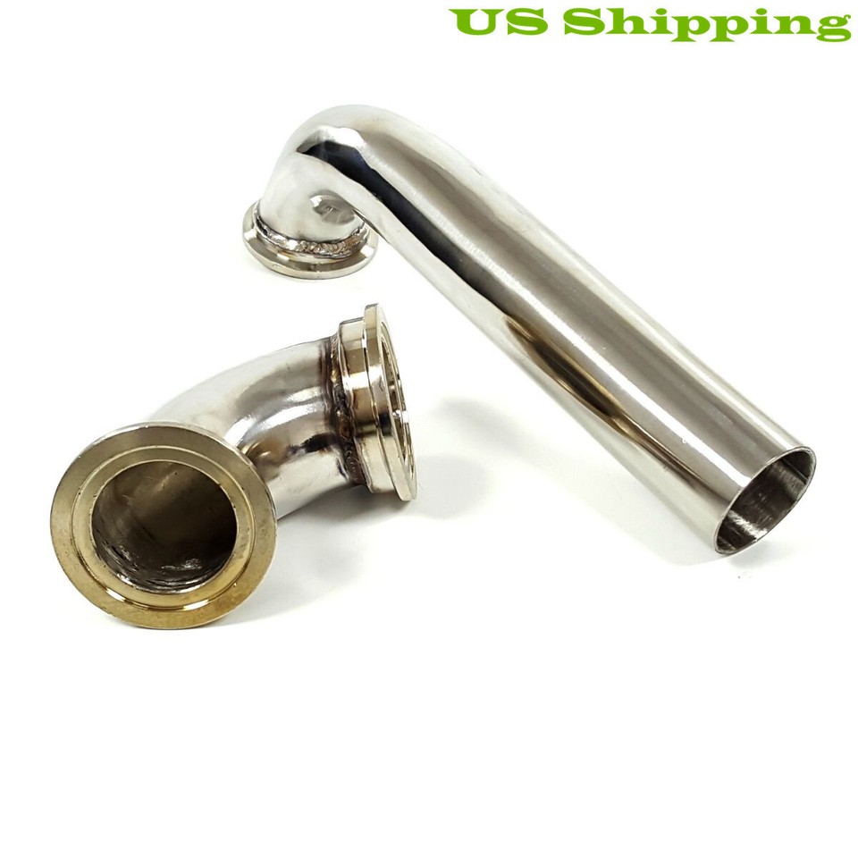 Turbo MVR 44mm V Band External Wastegate Inlet Outlet Elbow 90 degree ...
