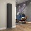 Flat Panel Vertical Radiator Double Single Central Heating Rad Grey ...