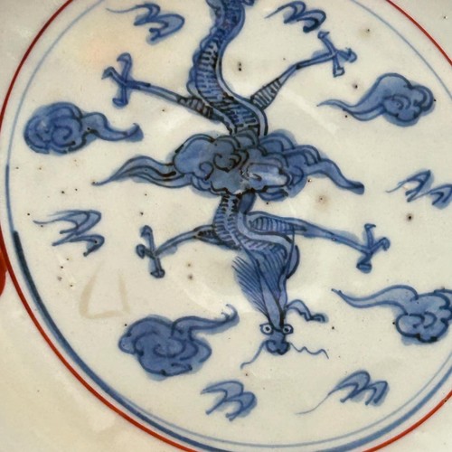 Chinese Antique Art, Ming Period, Wusu Red Painting, Flower, Bird, Fish ...