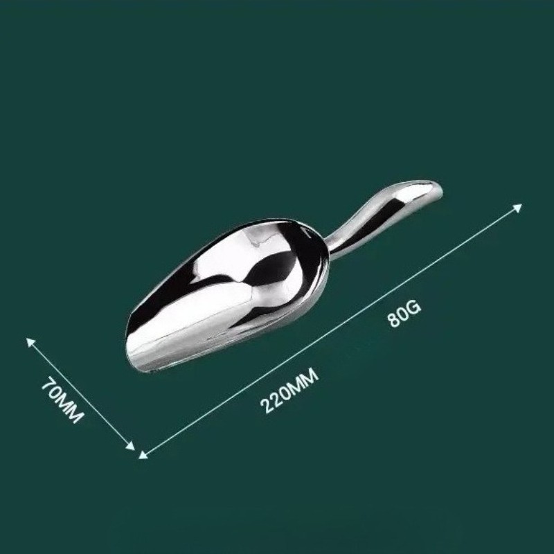 Stainless Steel Ice Scoop Metal Food Scoop Small Size Popcorn Coffee ...