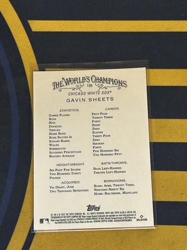 2022 Topps Allen & Ginter - Gavin Sheets #195 (RC) | eBay