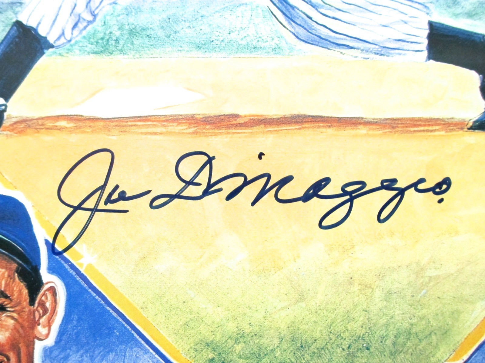 Joe Dimaggio Autograph Signed Auto Baseball Ball Yankees Lithograph ...