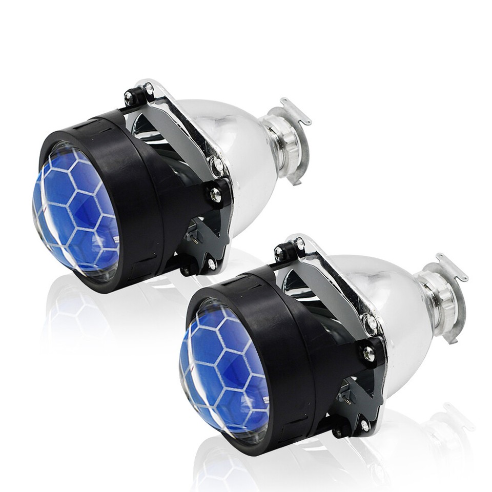 2.5'' Bi xenon Projector Honeycomb Lens 55W HID Xenon Kits Retrofit ...