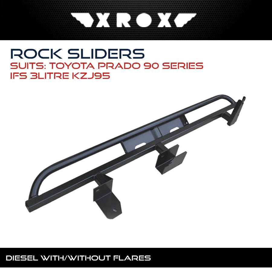 Xrox Rock Sliders Fits Toyota Prado 90 series IFS 3L KZJ95 4x4 4WD ...